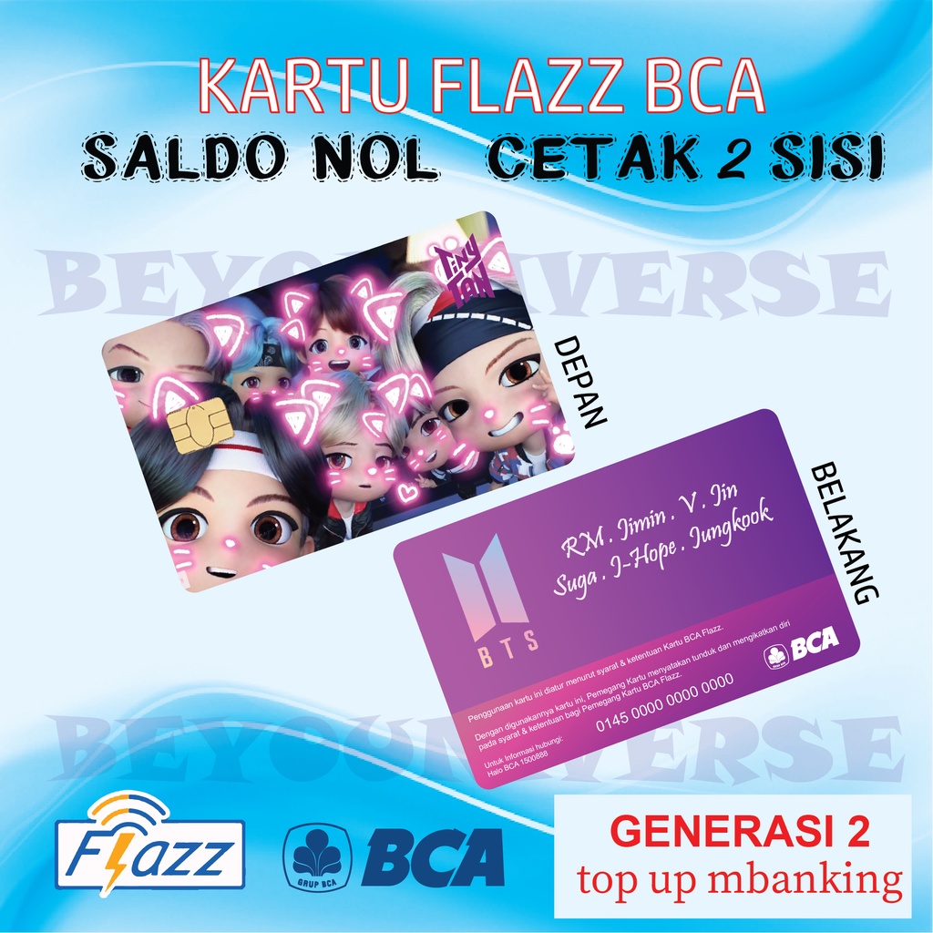 Jual Emoney Flazz Custom Tinytan Etoll BTS Tinytan Tiny Tan Doll Magic ...