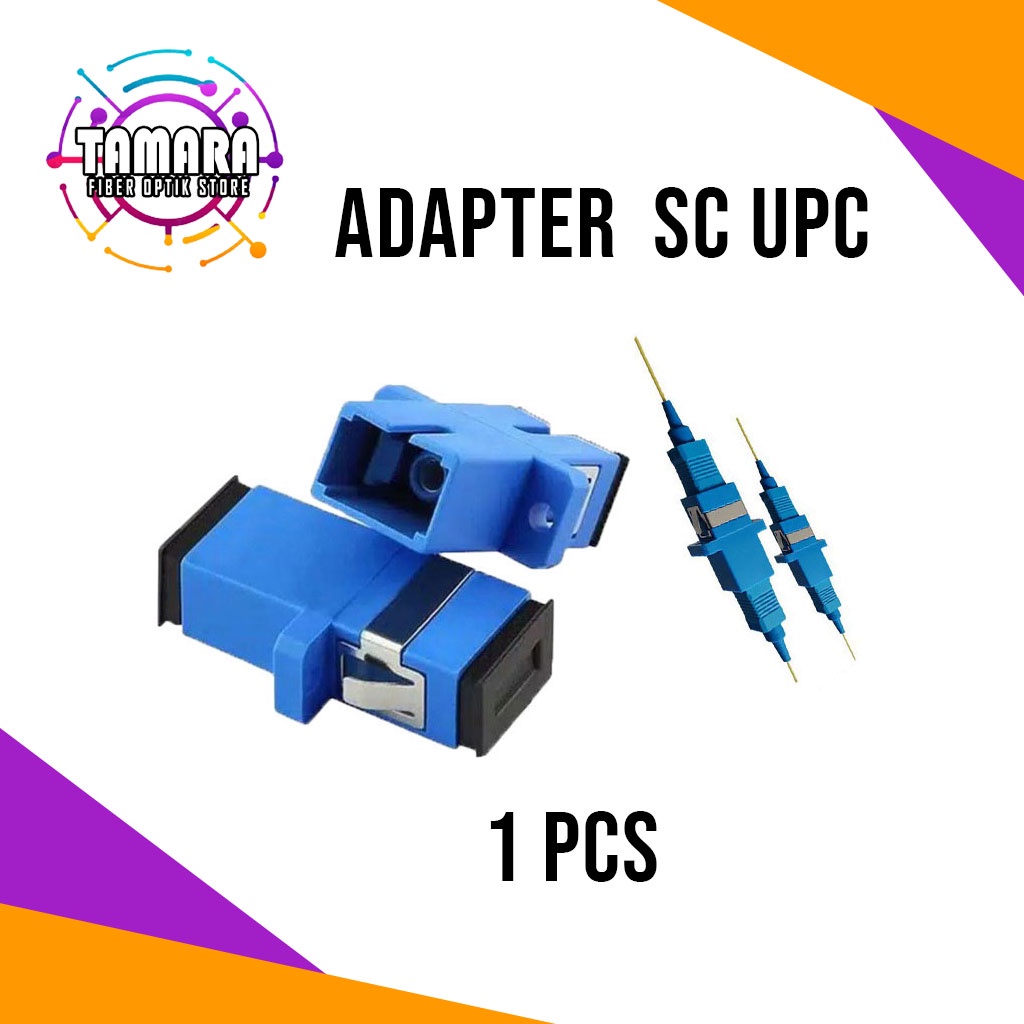 Jual Adapter SC UPC Fiber Optik Connector Single Mode/ konektor SC ...