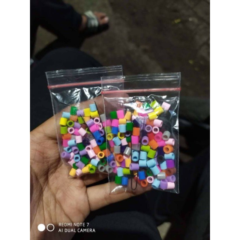 Jual 1 bungkus isi 100 biji Ring burung Plastik / Ring Kenari / gelang ...