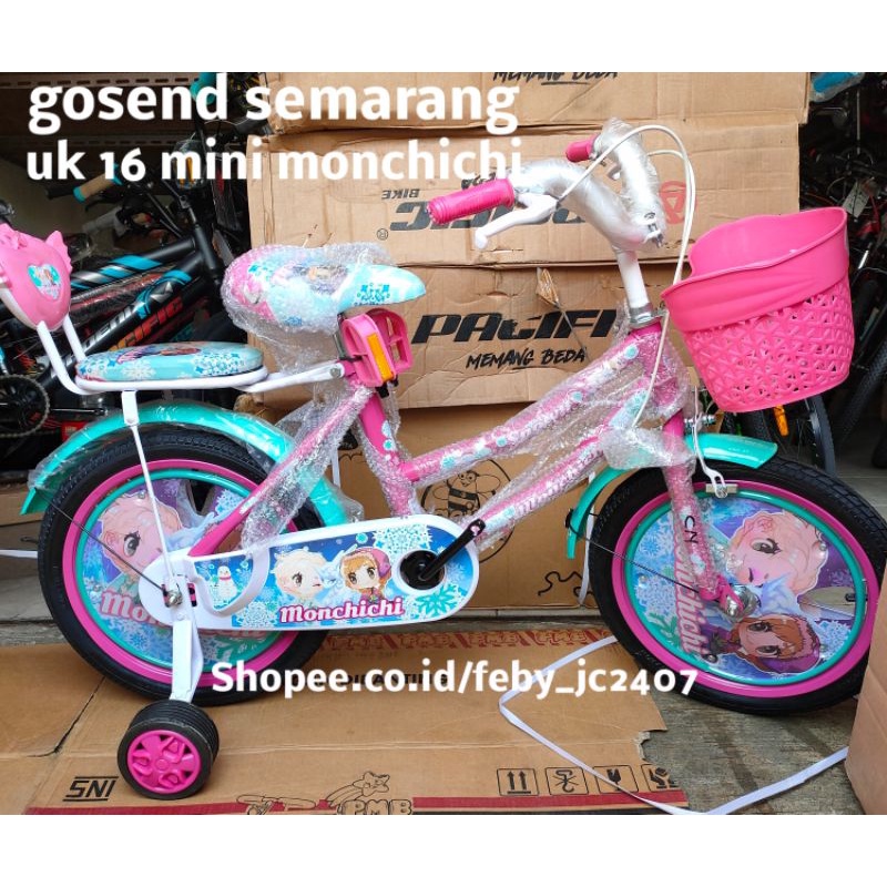 Jual GOSEND SEMARANG SEPEDA ANAK CEWEK SEPEDA MINI UK 16 18 MONCHICHI ...