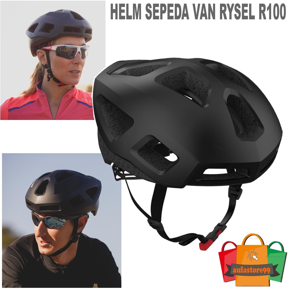 Jual HELM SEPEDA BALAP VAN RYSEL ROAD R100 CYCLING HELMET PRODUK IMPORT ...