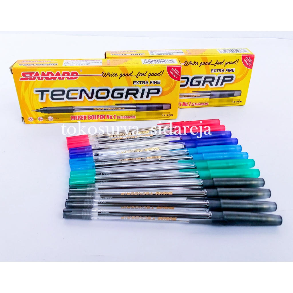 Jual PULPEN STANDARD TECNOGRIP / BOLPEN STANDARD ORIGINAL MURAH ...