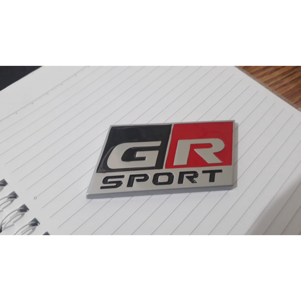 Jual Emblem GR Sport Bahan Plat Stainless 7x3.5 cm Mobil Universal ...