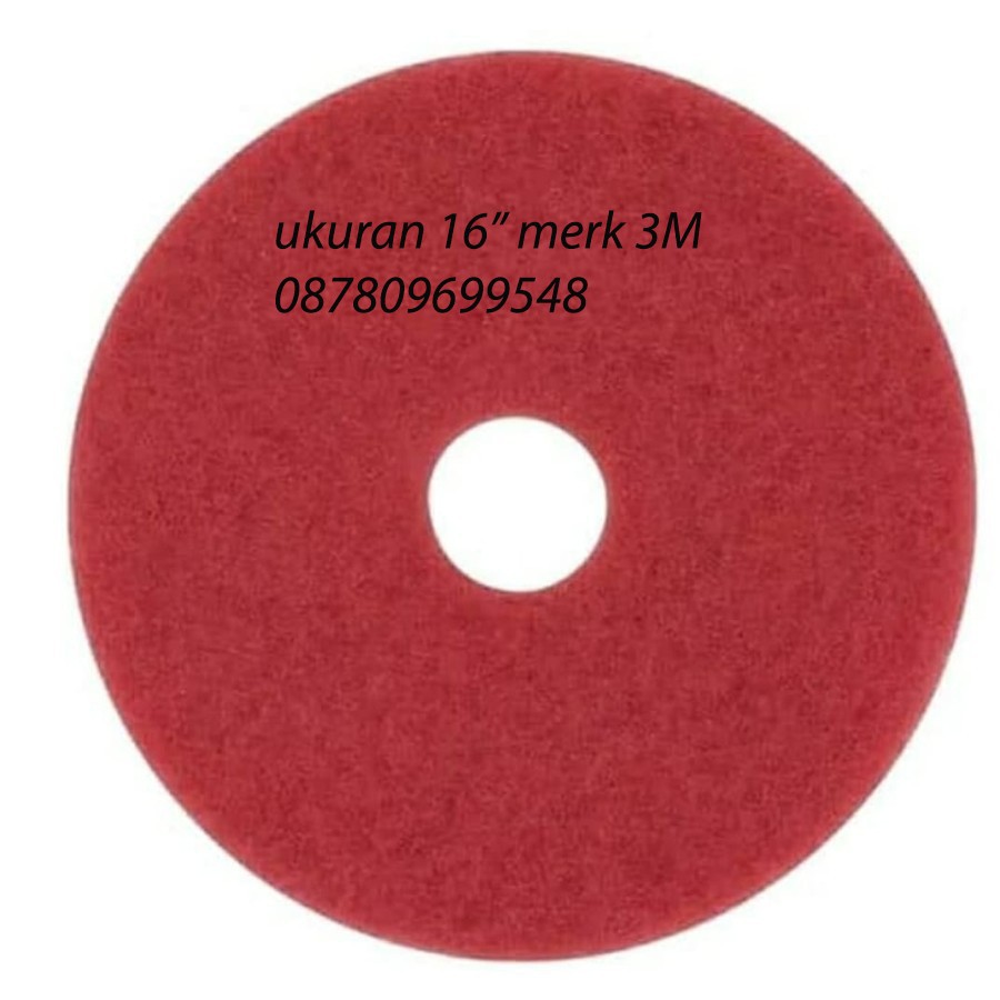 Jual 3M Pad Merah 16 inch Untuk Poles Keramik atau Lantai | Shopee ...