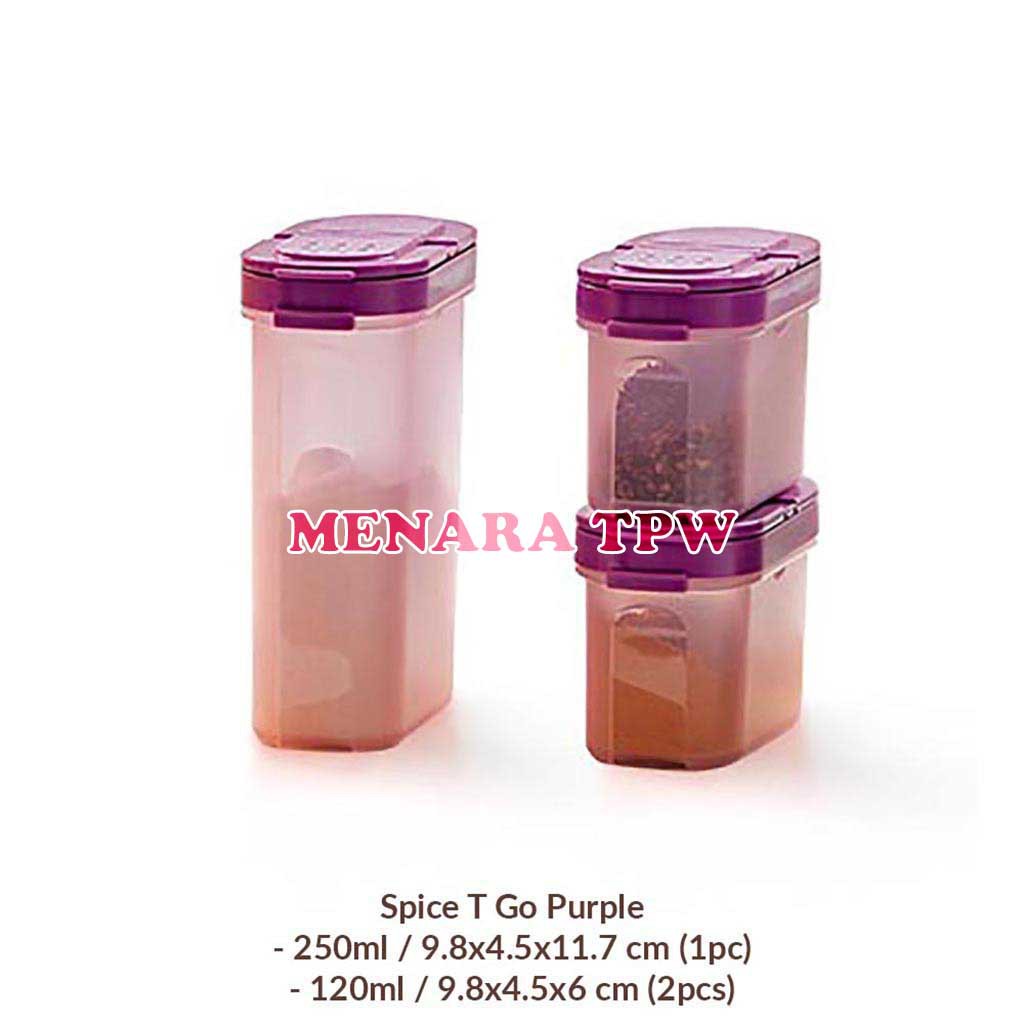 Jual Tupperware Tempat Gula Garam Spice To Go 3pcs atau 4pcs | Shopee ...