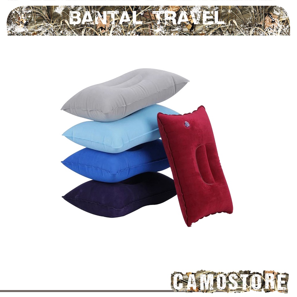 Jual Bantal Angin Tiup Travel Kecil 33 x 22 cm | Shopee Indonesia