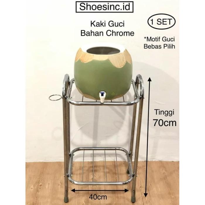 Jual Dispenser 1 Set Guci Keramik Galon & Kaki Guci Stanless 2 Susun ...