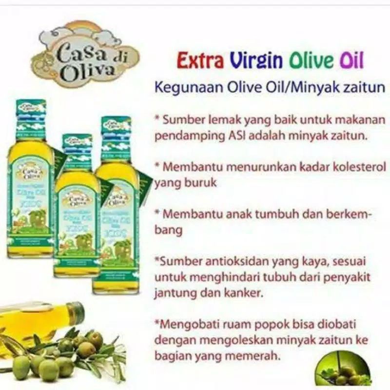 Jual CASA DI OLIVA 250ML / EVOO MPASI | Shopee Indonesia