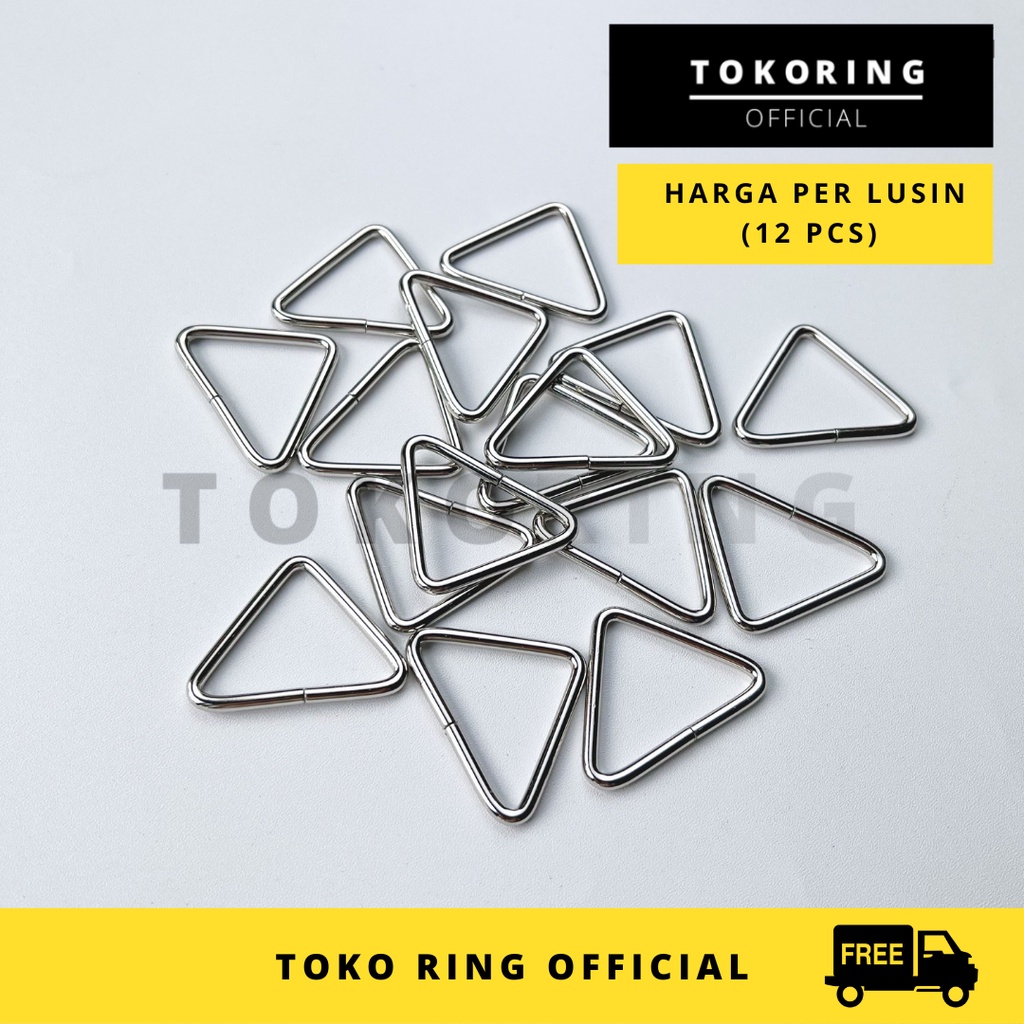 Jual Ring Segitiga 3,8 cm tebal 3,3 mm Nikel - Toko Ring Official ...