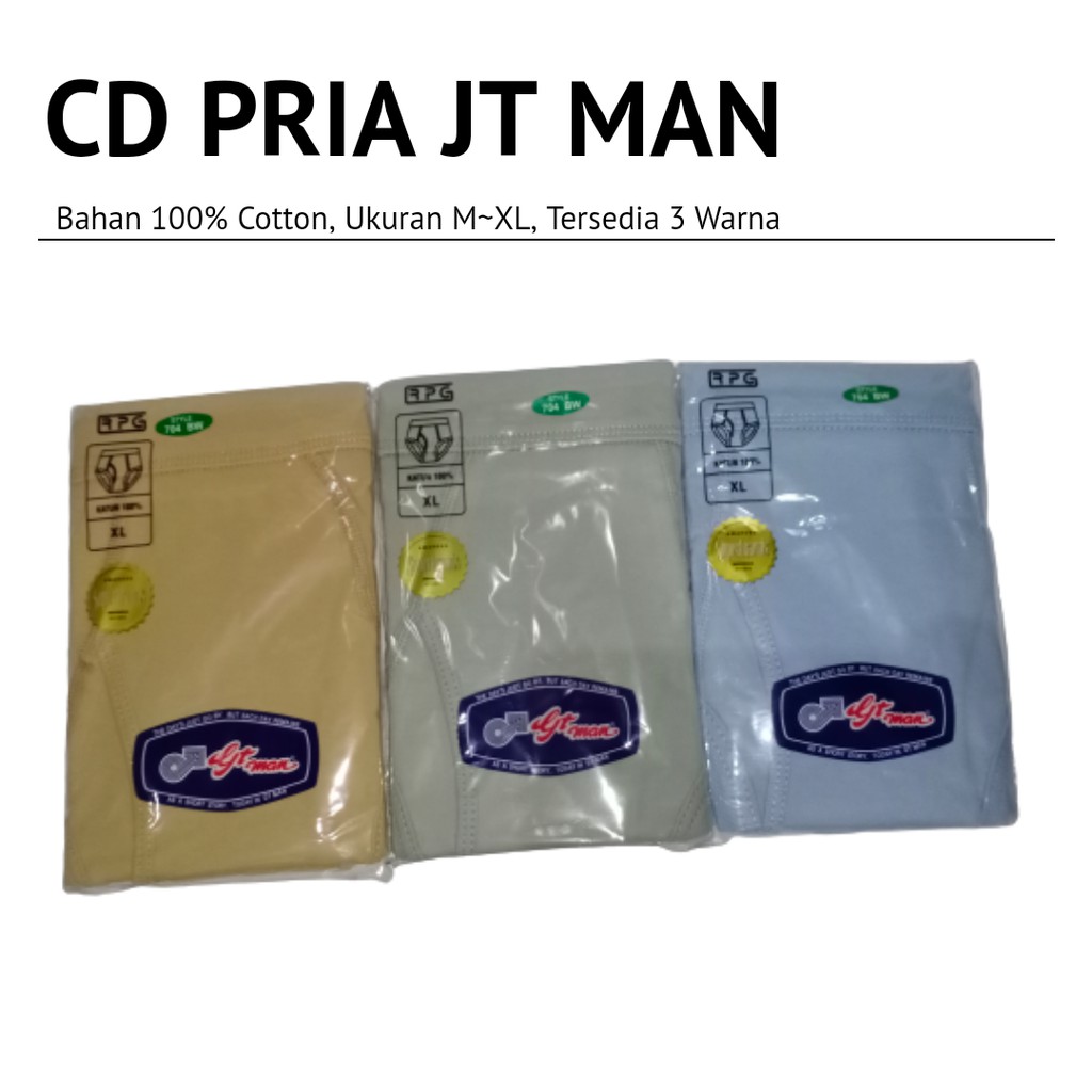 Jual GT Man Celana Dalam Pria 704BW | CD Pria GT Man Size S~XL | Celana ...