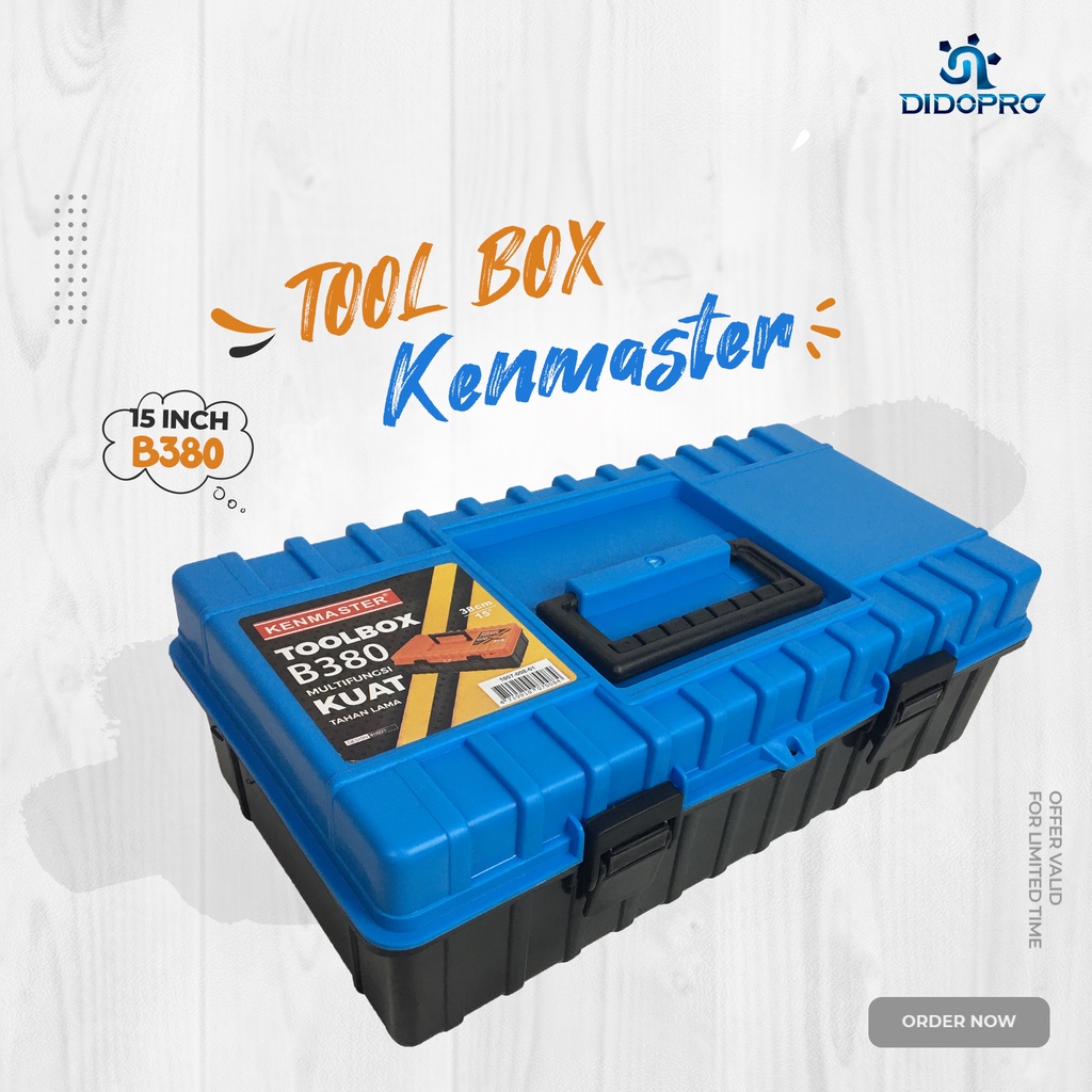 Jual Tool Box B380 KENMASTER Ukuran Sedang / Tempat Perkakas | Shopee ...
