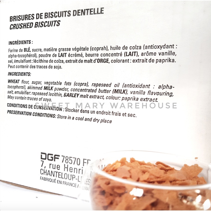 Jual DGF La Royaltine 1kg Crunchy Flakes Crushed Biscuits Feuilletine | Shopee Indonesia