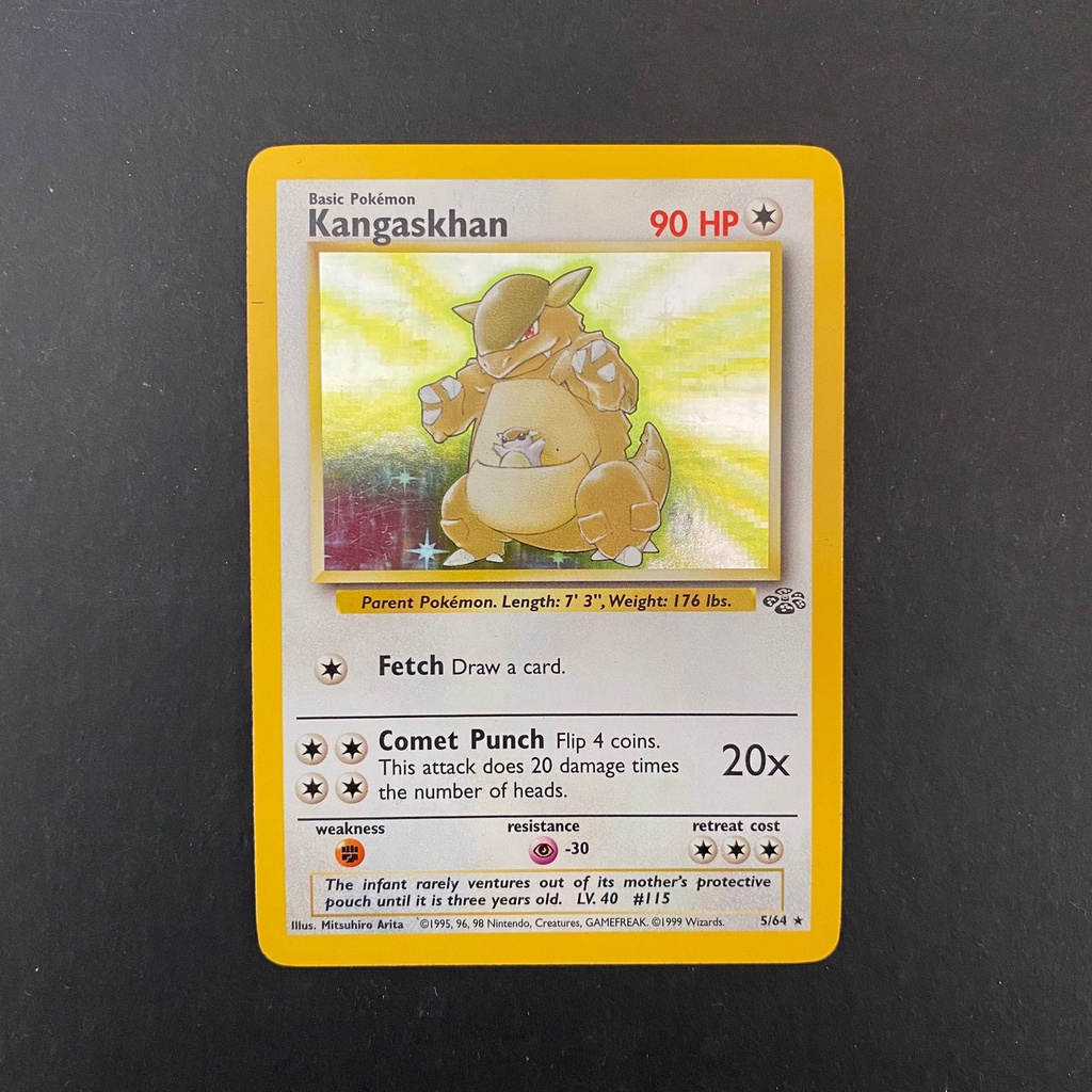 Jual Original 1999 Pokemon Card - Kangaskhan - Jungle - Holo - Rare 5/ ...