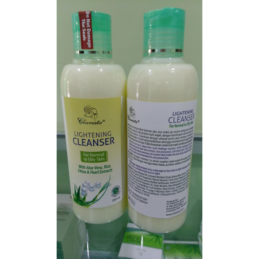 Jual Claresta Lightening Cleanser for Normal to Oily Skin with Aloe ...