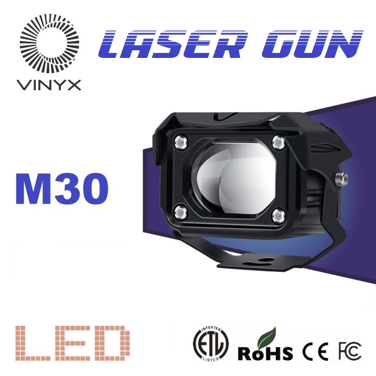 Jual Lampu Tembak Sorot LED Laser Gun VINYX M30 Lasergun Motor Mobil ...