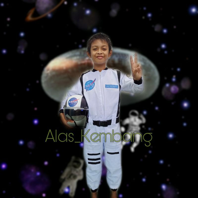 Jual BAJU KOSTUM ASTRONOT NASA + HELM BOGO | Shopee Indonesia