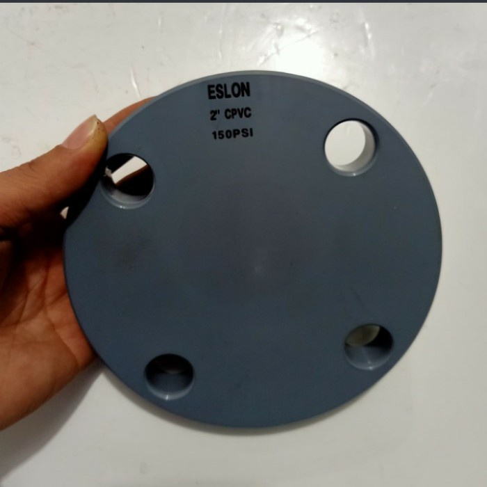 Jual Blind Flange CPVC Sch80 2" 150# Eslon | Shopee Indonesia