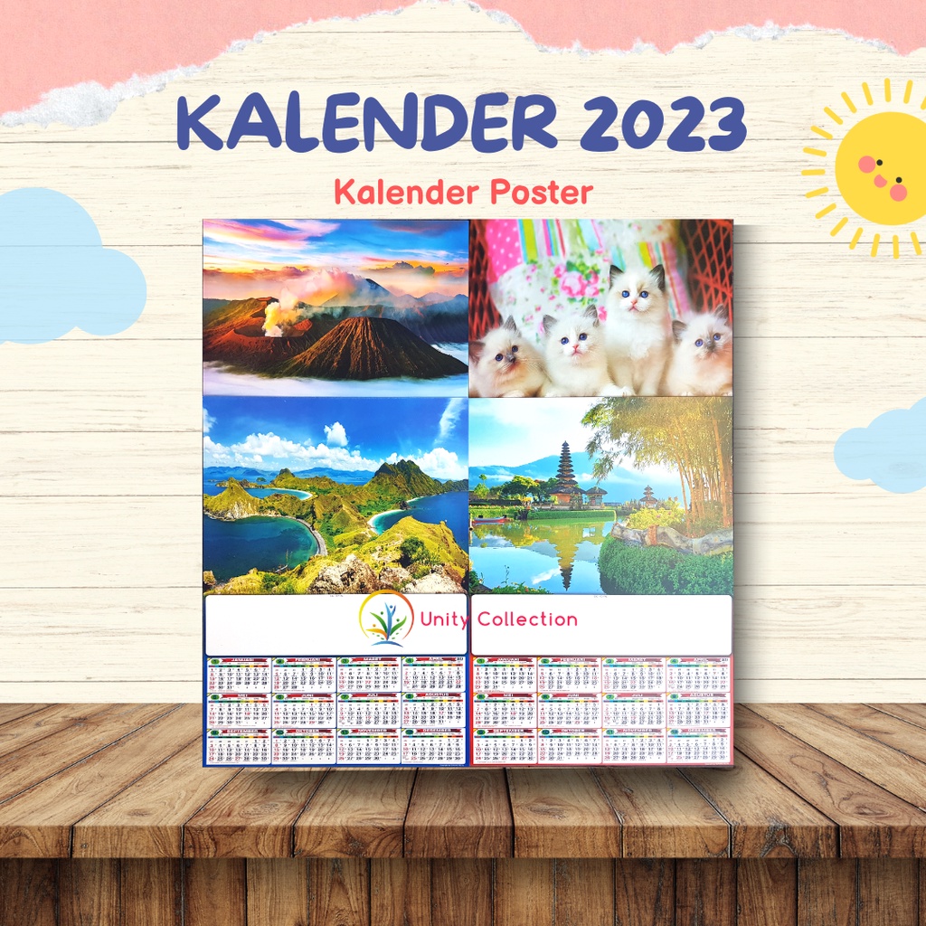 Jual Poster Kalender Dinding Tahun 2023 Lengkap | Shopee Indonesia