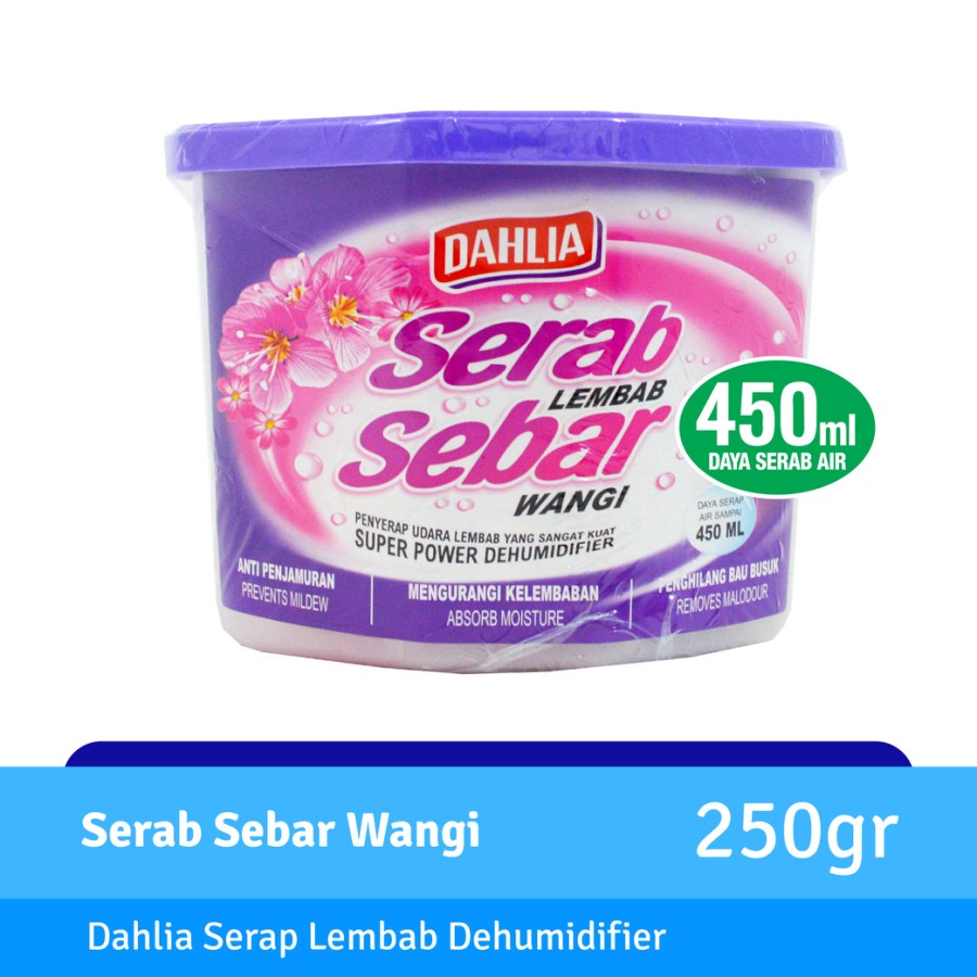 Jual Dahlia Serab Lembab Sebar Wangi Serap Air 450ML 250 gram D115 ...