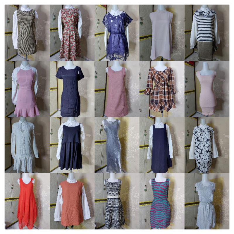 Jual Preloved Dress Ol / Lekbong / Sleeveless Murah | Shopee Indonesia