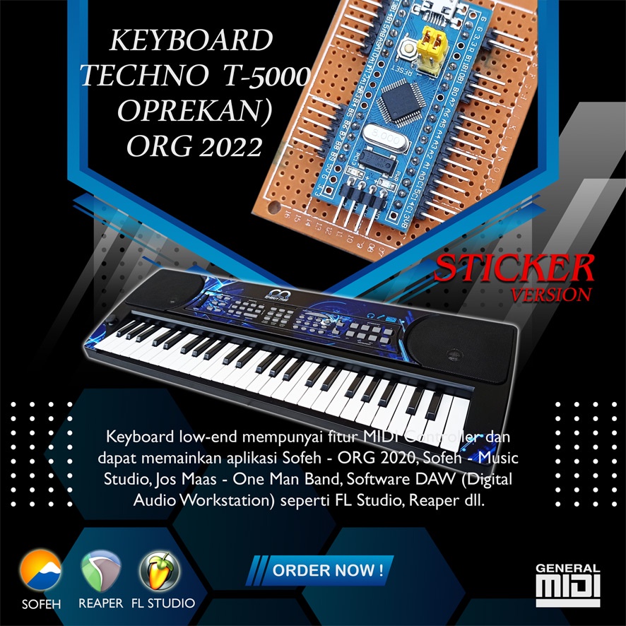 Jual Keyboard Techno T-5000 T5000 Oprek Oprekan (Modified) ORG 2024 ...