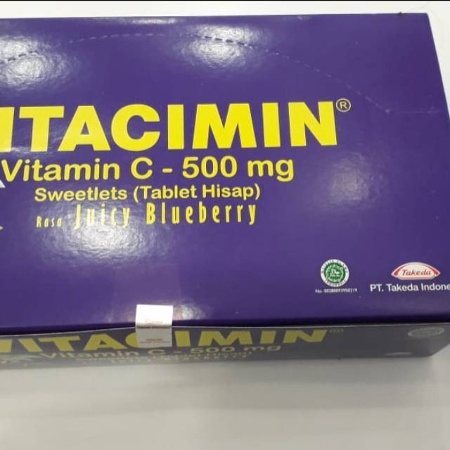 Jual Vitacimin tablet hisap vit C 500 mg rasa anggur | Shopee Indonesia