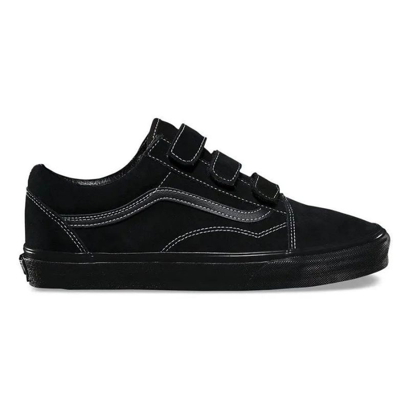 Jual VANS OLD SKOOL VELCRO FULL BLACK BLACK ORIGINAL | Shopee Indonesia