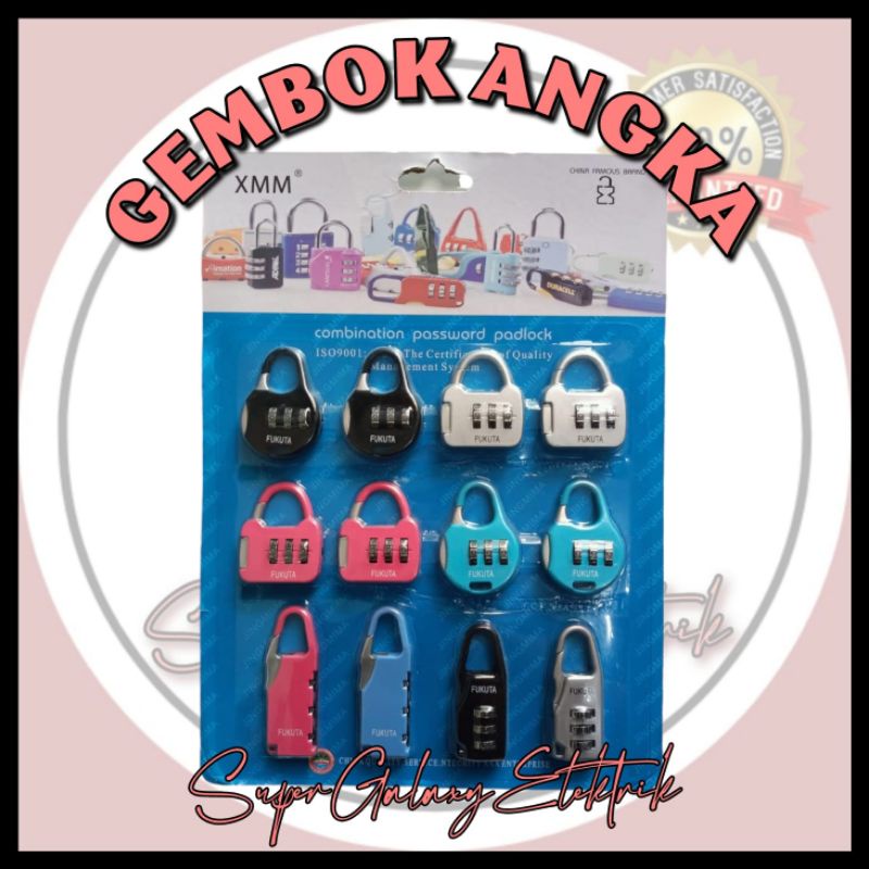 Jual Gembok Pin Angka Kecil Koper Pin Pasword Angka Nomer | Shopee ...