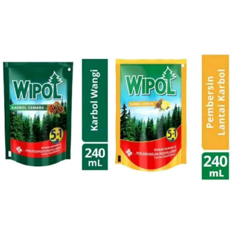 Jual Wipol Karbol Wangi Kemasan 5000 / Wipol 240ml 220ml Kemasan ...
