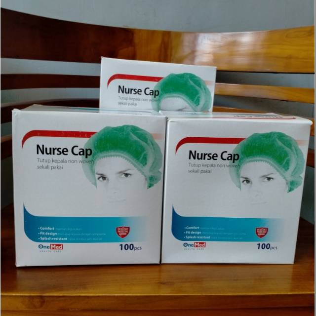 Jual Nurse Cup Onemed Hijau Hair Cup Net Penutup Kepala Topi Suster ...