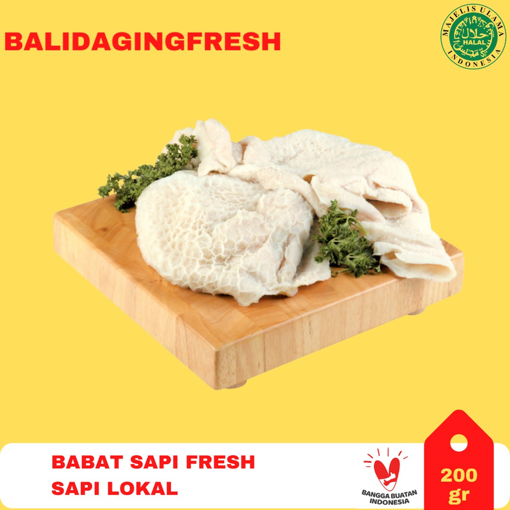 Jual Babat Sapi Segar 1 kg / Beef Tripe / Jeroan Lokal Halal | Shopee ...