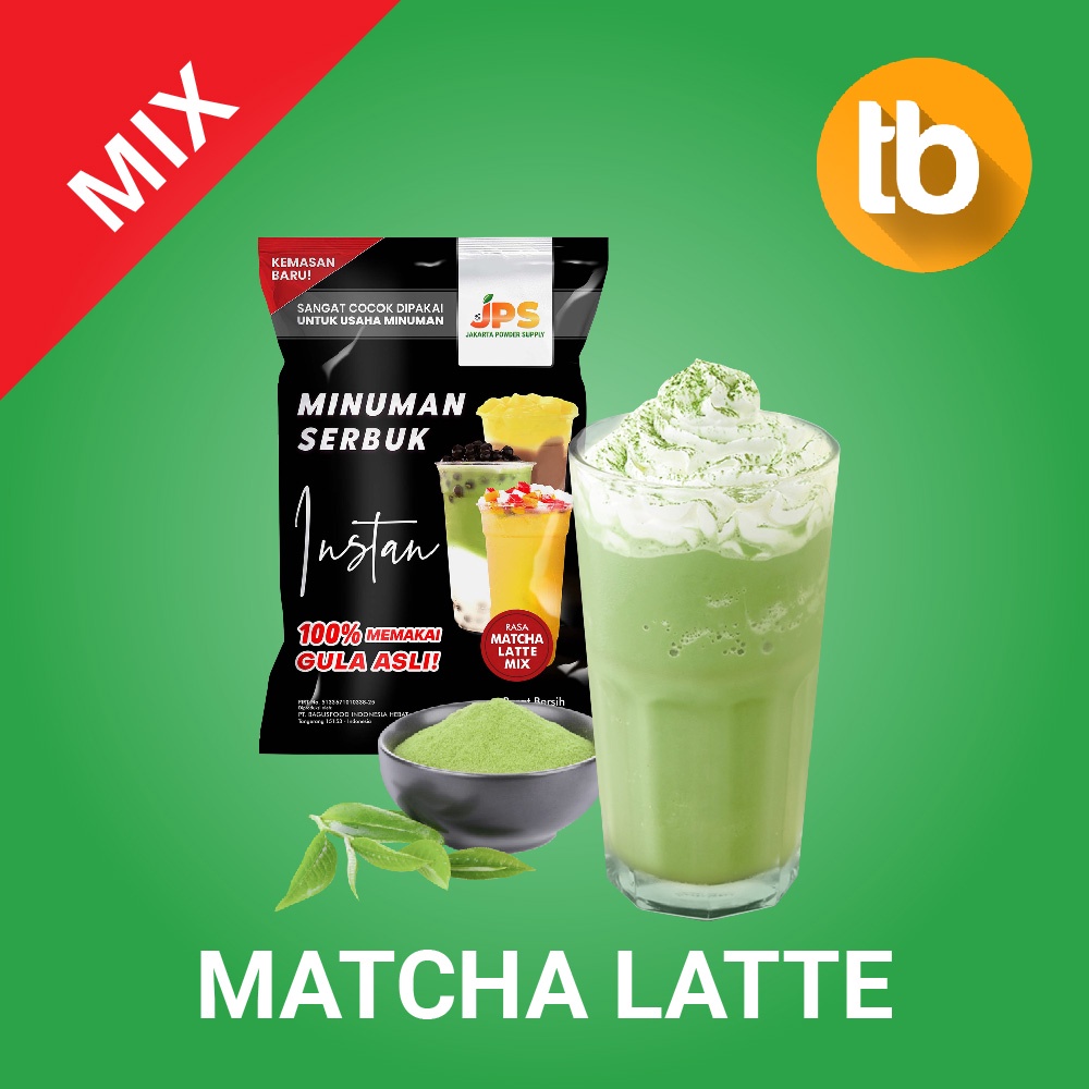 Jual JPS Powder Bubuk Minuman Serbuk Instan Rasa Matcha Latte Mix ...
