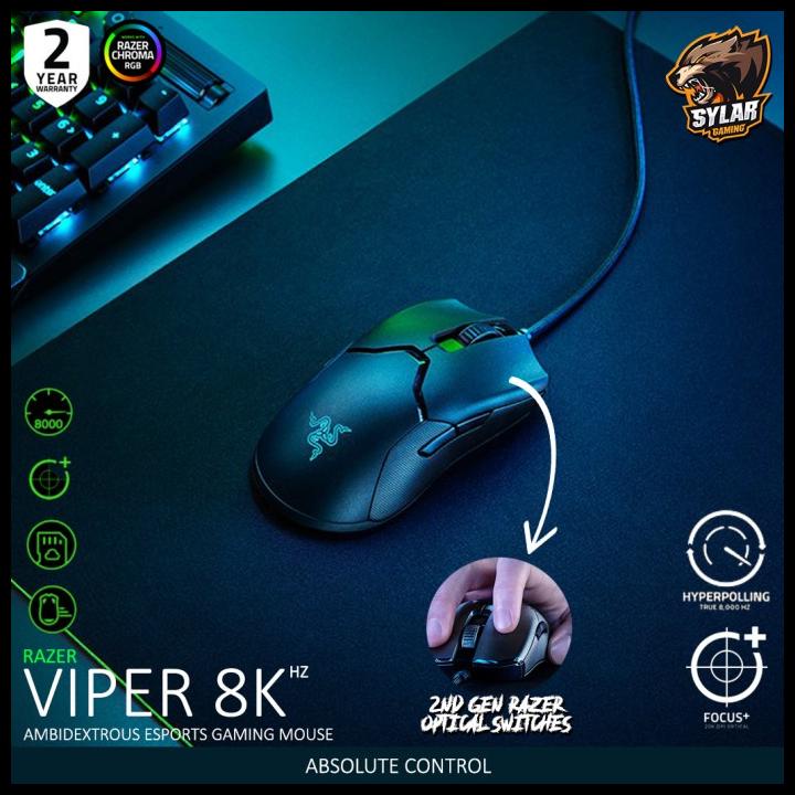 Jual Razer Viper 8Khz Ambidextrous Esports Gaming Mouse / Razer Viper ...