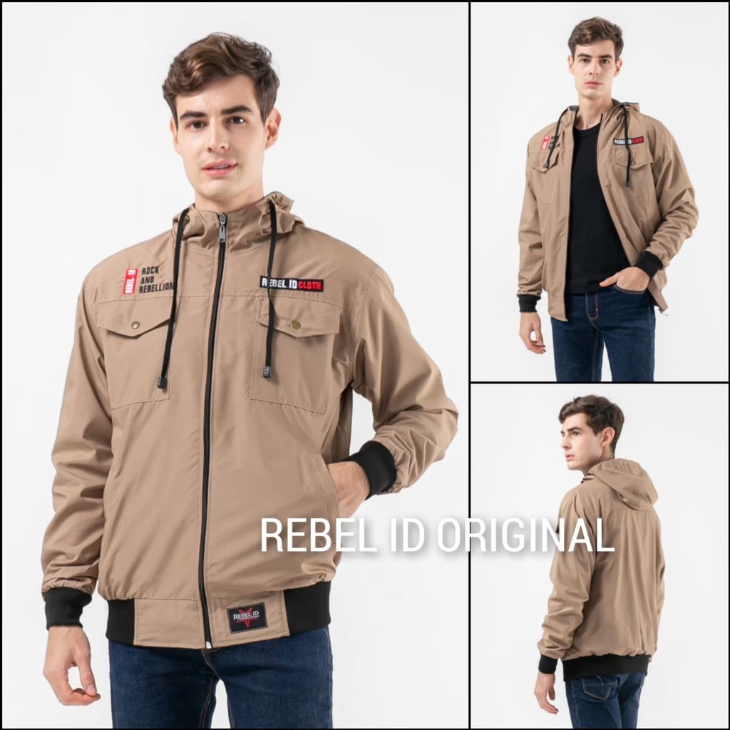 Jual Jaket Motor Pria Bahan Taslan Tahan Angin Jacket Pria Tebal Anti ...