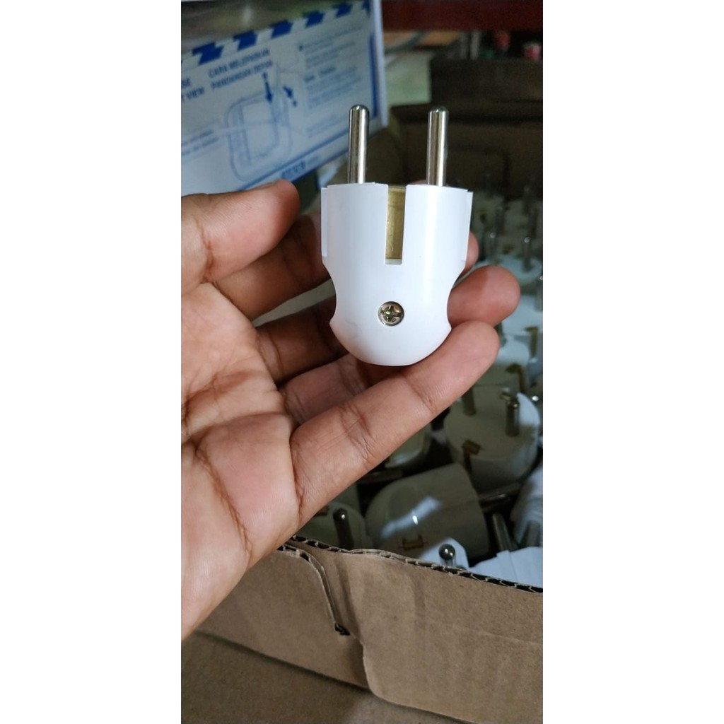 Jual Stecker Broco Tusuk Kontak Arde Putih | Shopee Indonesia