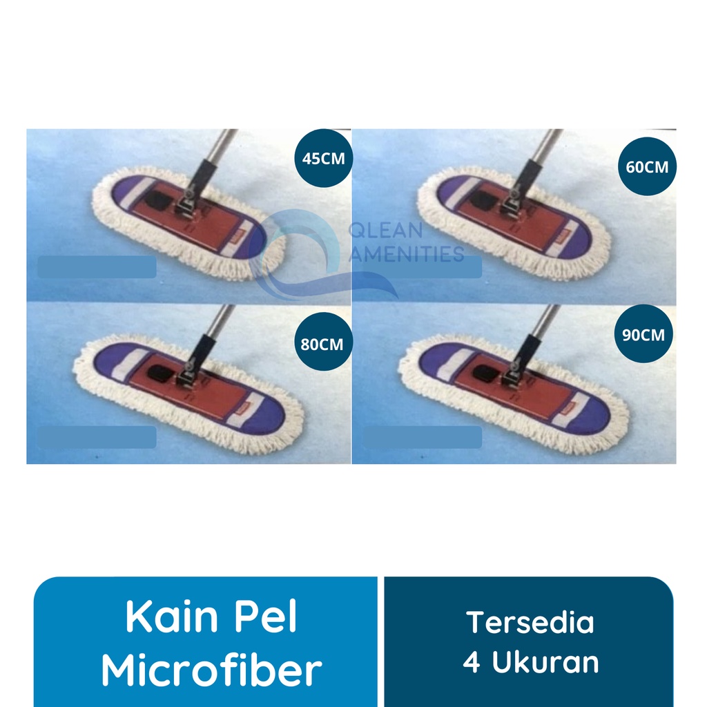Jual PEL LANTAI MAGIC MOP MICROFIBER LOBI NAGATA BASAH KERING SET-putih ...