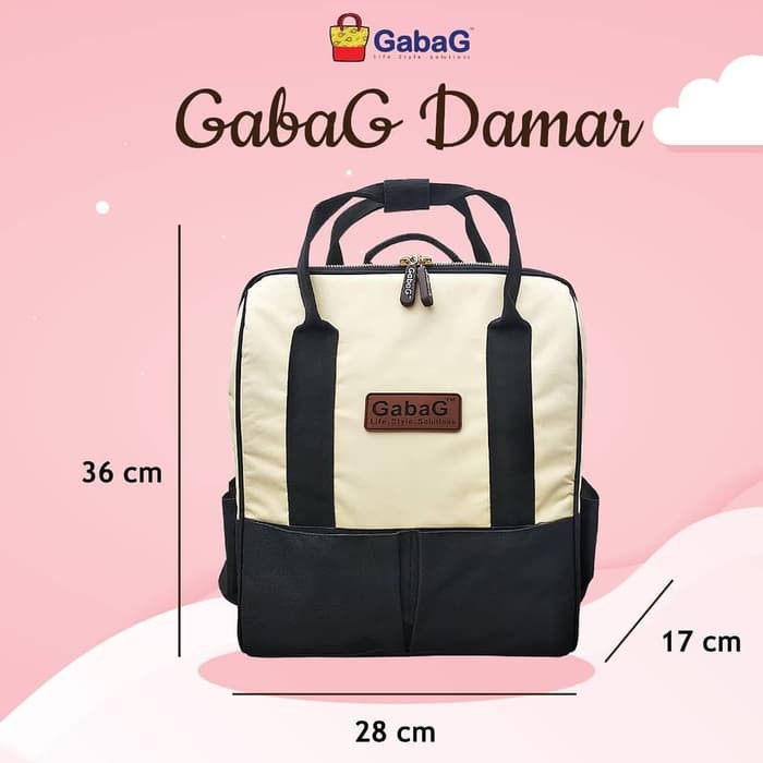 Jual Cooler Thermal Bag GABAG DAMAR Backpack Ransel Diaper Tas Laptop ...