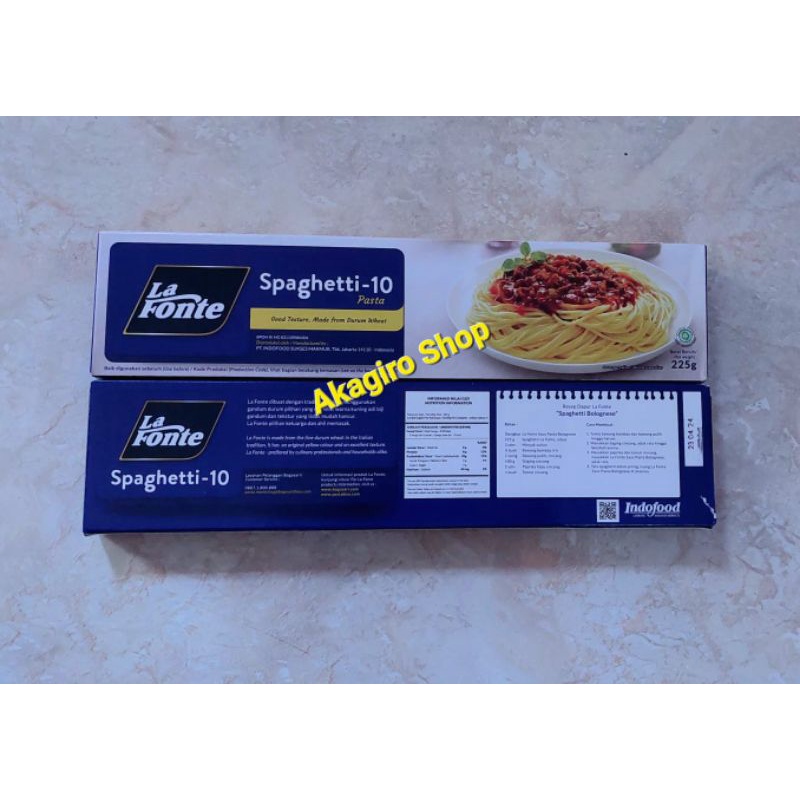 Jual La Fonte Spaghetti-10 225g | Shopee Indonesia