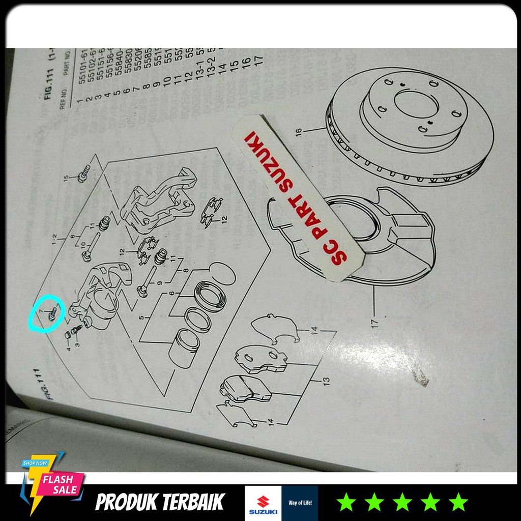 Jual Baut Pin Caliper Kaliper Rem Depan Suzuki Grand Vitara | Shopee ...