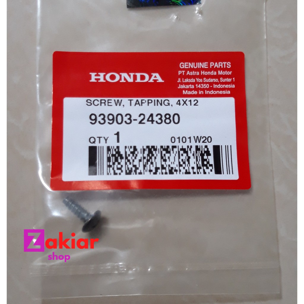 Jual Screw tapping 4 x 12 baut mur standard hitam pendek 4x12 per pcs ...