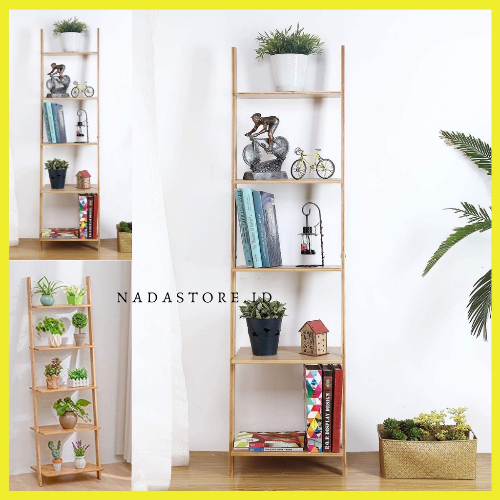 Jual Rak Tangga Rak Buku 5 Tingkat / Rak Penyimpanan / Tangga Stand ...