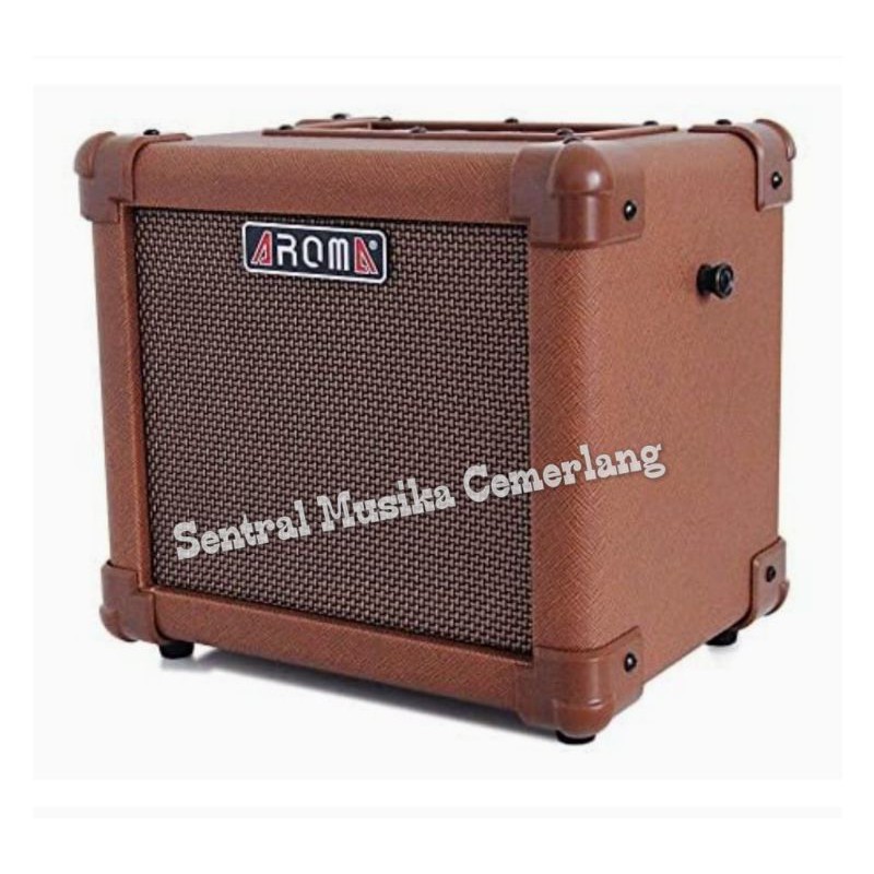 Jual Speaker Ampli Gitar Akustik AROMA AG-10A Portable Amplifier Acoustic Guitar with Input ...