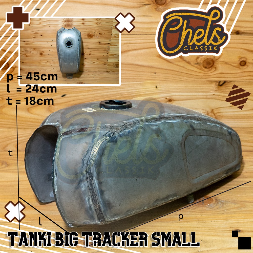 Jual tangki tengki gastank big tracker japstyle custom small | Shopee ...