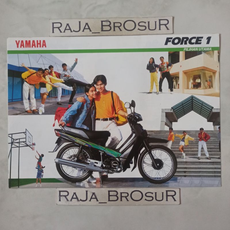 Jual Poster brosur katalog leaflet jadul lawas Yamaha Force1/Force 1/F1 1995 | Shopee Indonesia