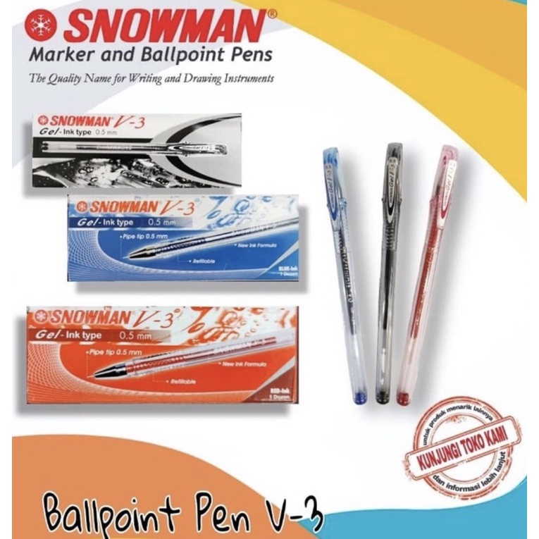 Jual BULPOINT SNOWMAN V-3 HITAM / V-3 BIRU / V-3 MERAH ( Isi 12 biji ...