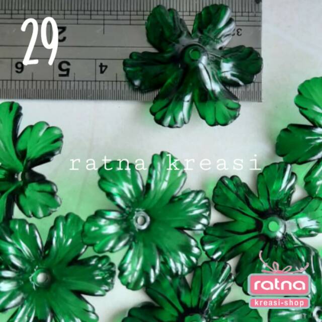 Jual BAHAN MANIK ACRYLIC KELOPAK BUNGA (NO. 29) | Shopee Indonesia