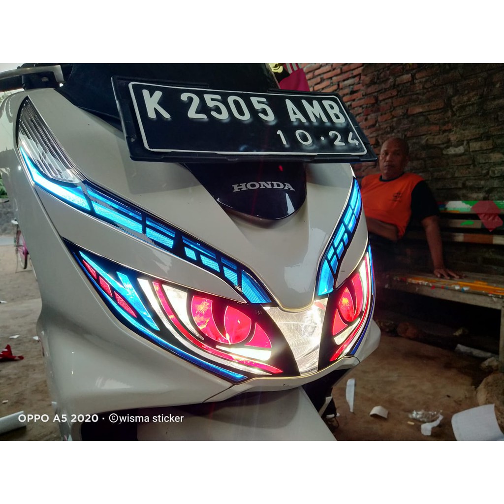 Jual Stiker Lampu SET PCX150 Alis+Lampu PCX / Sticker Headlamp PCX ...