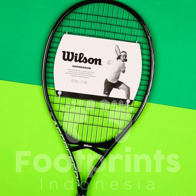 Jual Raket Tenis Wilson Aggressor 112 Tennis Racket Pemula 280 gr Ori ...