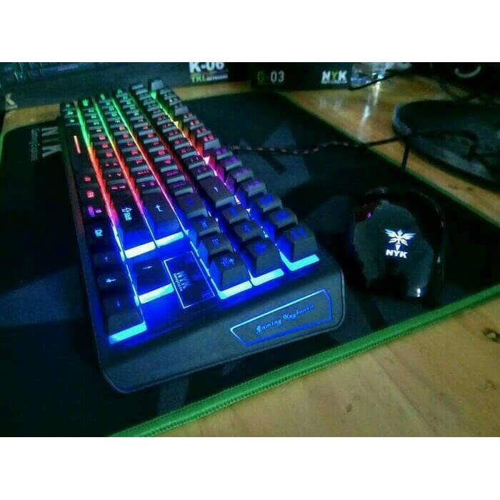 Jual Keyboard Gaming NYK K06, K 06 TKL Rainbow | Shopee Indonesia