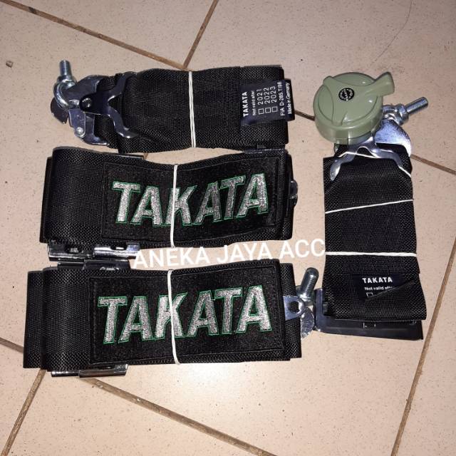Jual Safety belt TAKATA 3inch 4 titik Quickrelease - Hitam | Shopee ...
